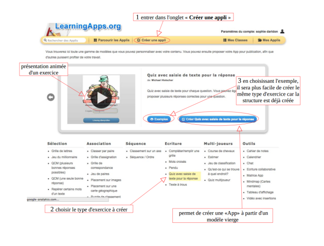 Créer ses propres exercices interactifs avec Learning apps [Créer ses ...